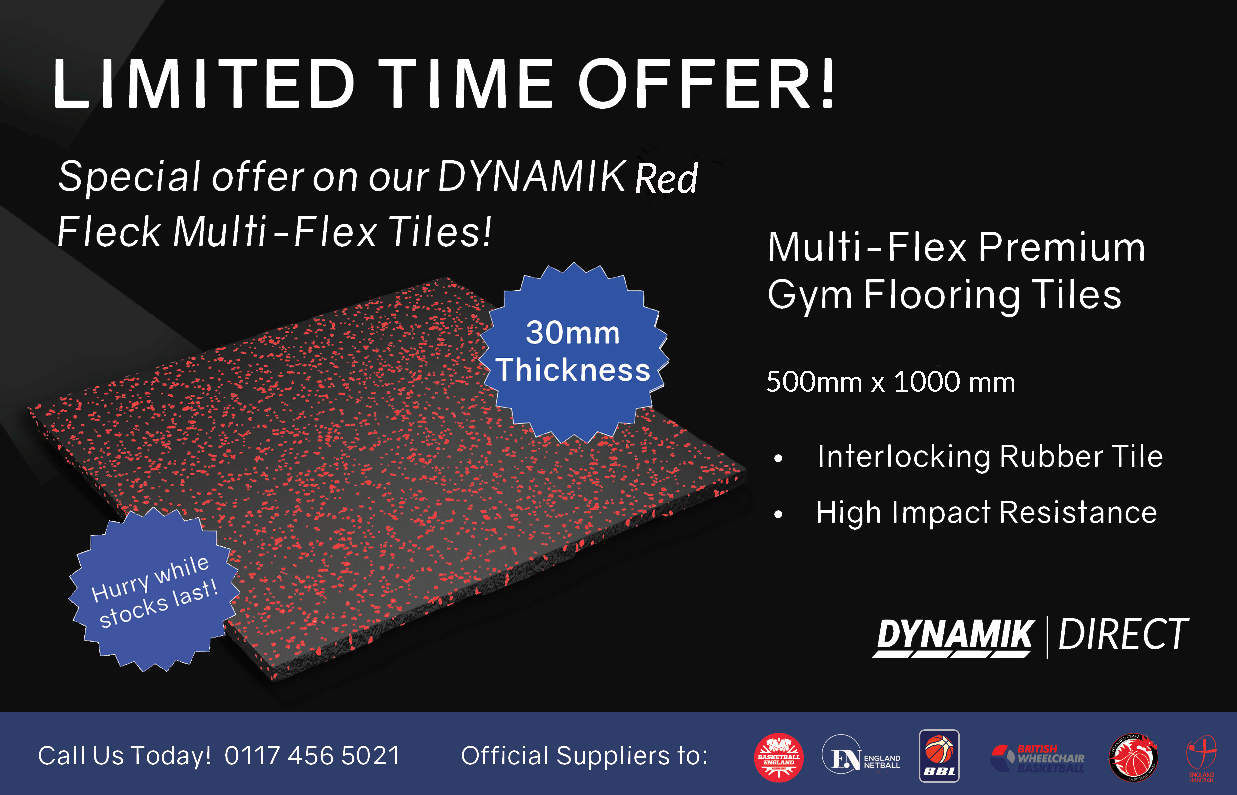 DON'T MISS OUT ON THESE FANTASTIC GYM TILES - Dynamik Sports Floors