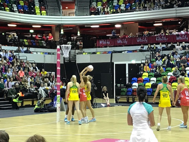 Scintillating play at Copperbox Arena, London for the Netball Quad ...